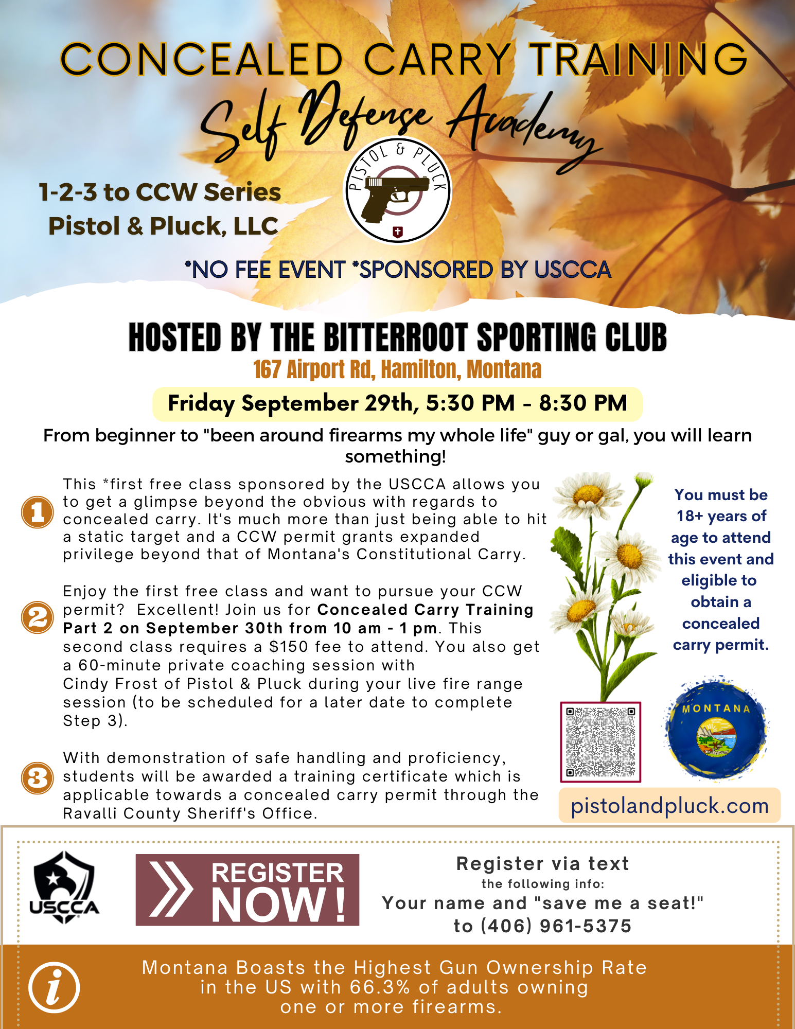 Concealed Carry Course Series to Begin This Friday! – Pistol & Pluck